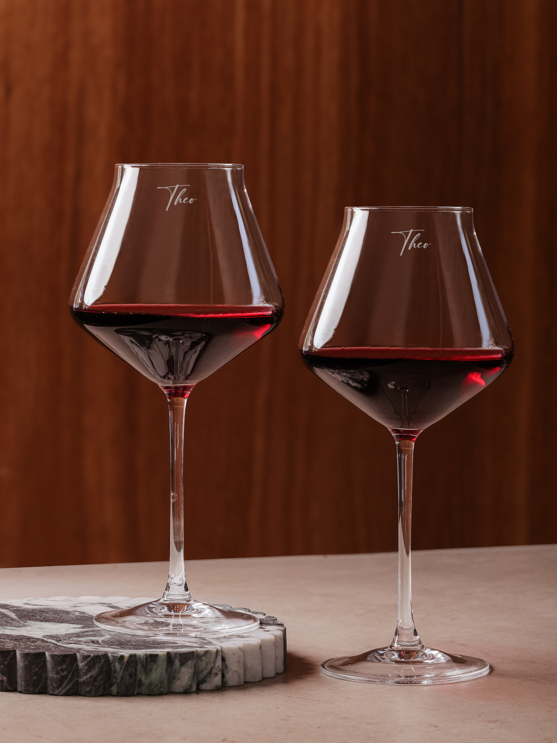 Calligraphy Single Line Engraved Glass Set